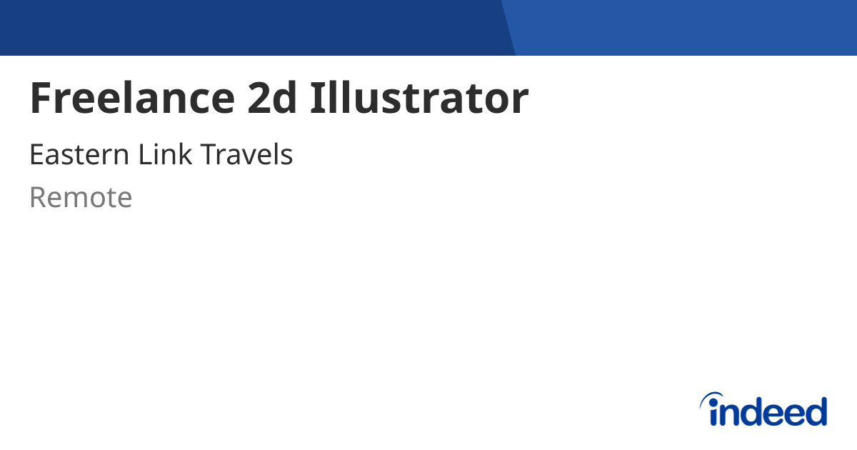 Freelance 2d Illustrator - Remote - Indeed.com