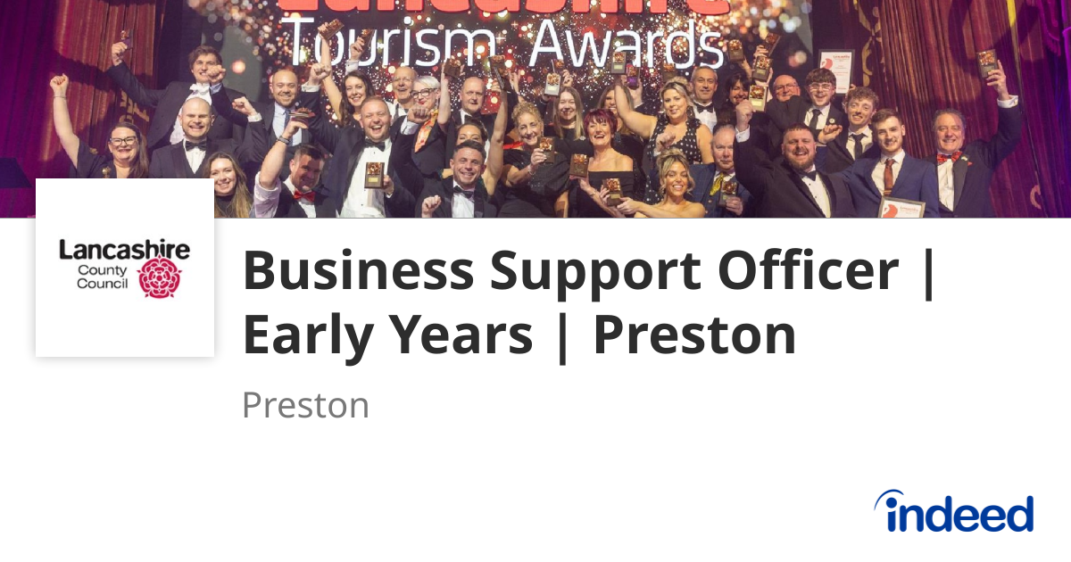 Business Support Officer | Early Years | Preston - Preston - Indeed.com