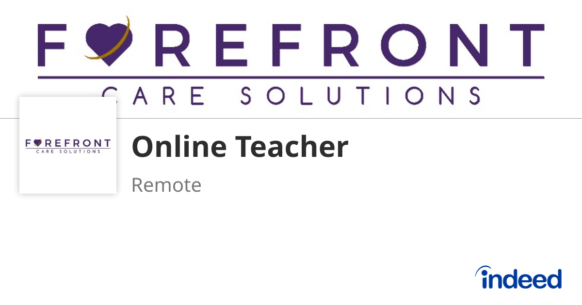 Online Teacher - Remote - Indeed.com