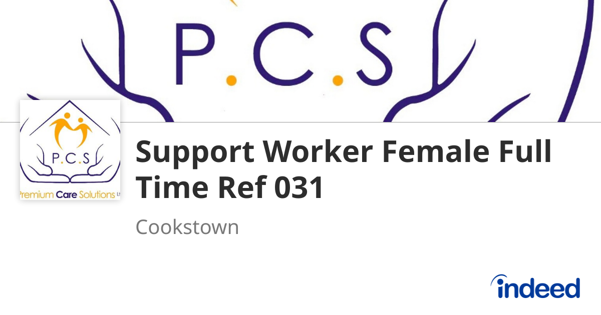 Support Worker Female Full Time Ref 031 - Cookstown - Indeed.com