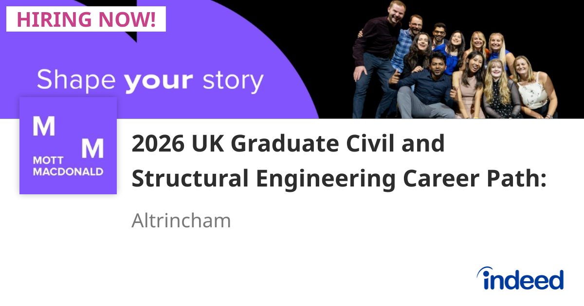 2026 UK Graduate Civil and Structural Engineering Career Path: Energy ...