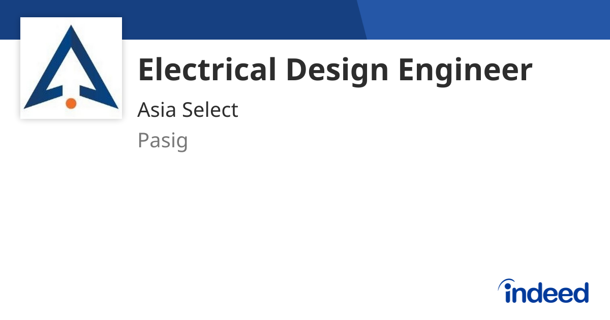 Electrical Design Engineer - Pasig - Indeed.com