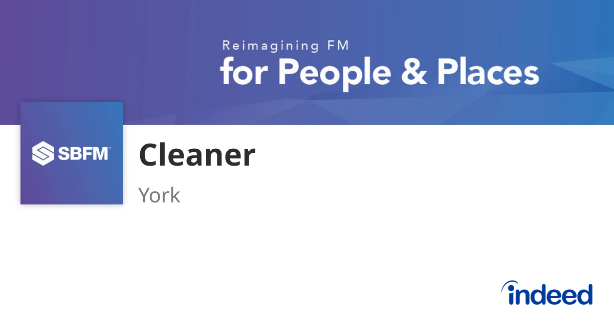 Cleaner - York - Indeed.com