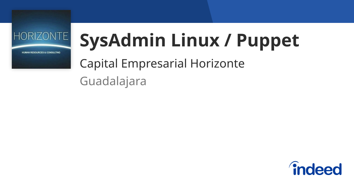 SysAdmin Linux / Puppet - Guadalajara, Jal. - Indeed.com