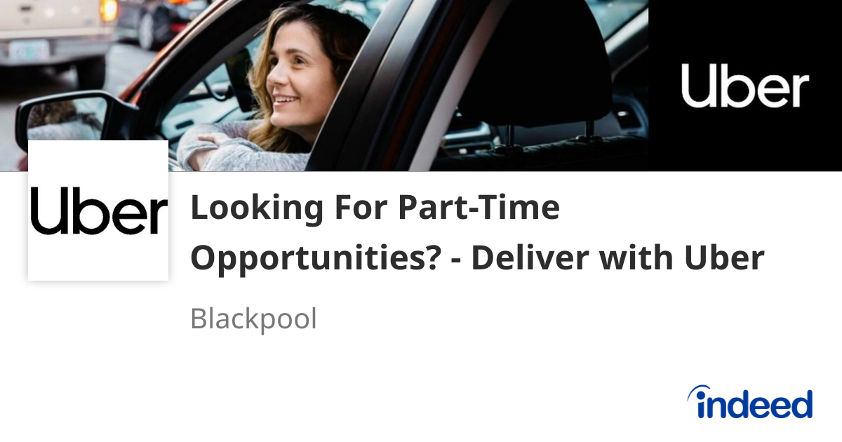 Looking For Part-Time Opportunities? - Deliver with Uber Eats ...