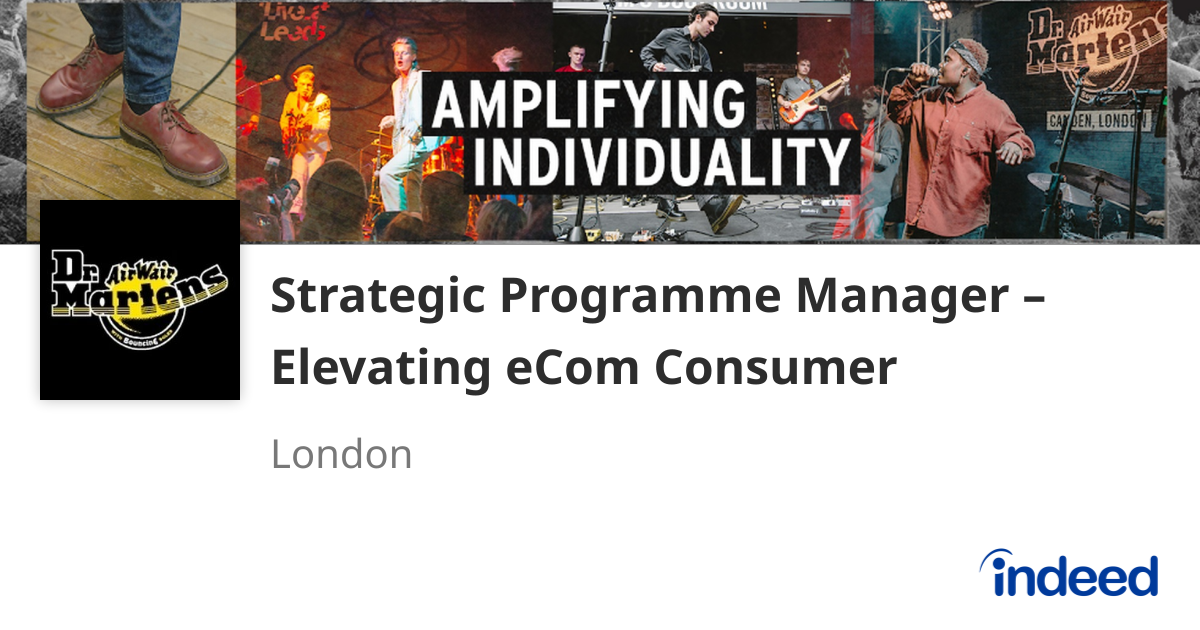Strategic Programme Manager – Elevating eCom Consumer Experience (12 ...