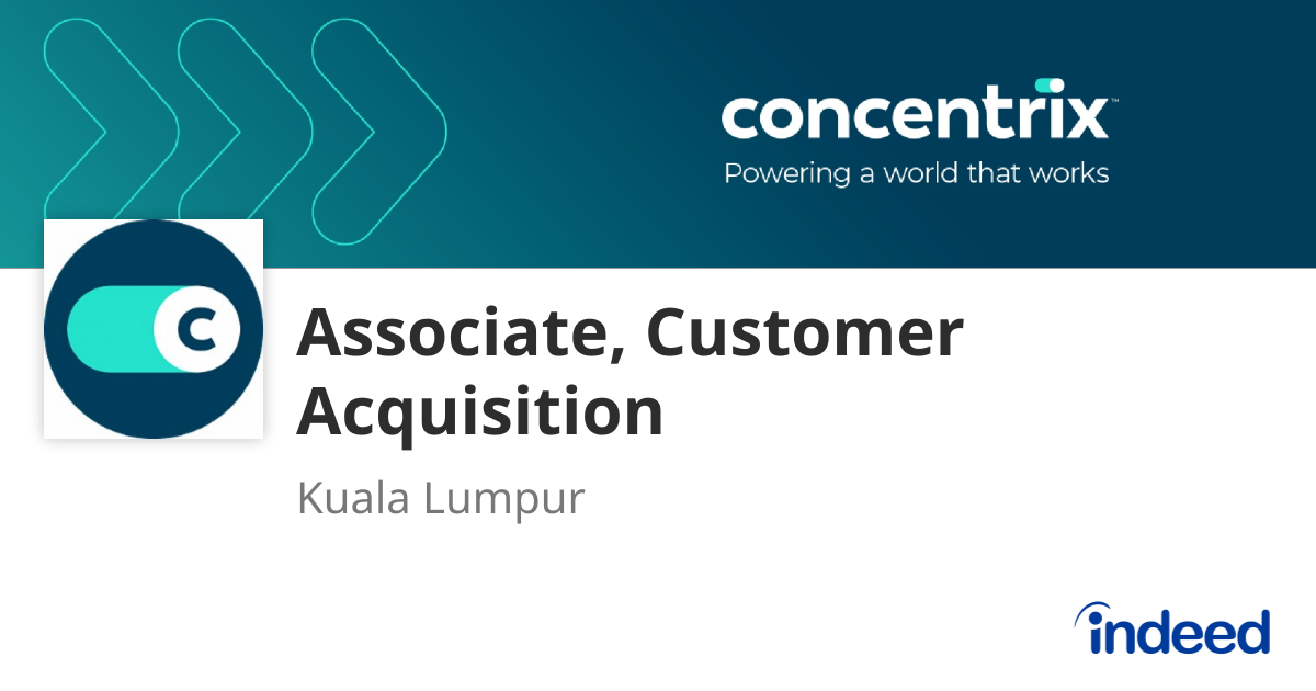 Associate, Customer Acquisition - Kuala Lumpur - Indeed.com