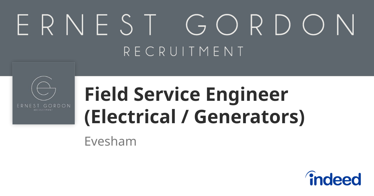 Field Service Engineer (Electrical / Generators) - Evesham - Indeed.com