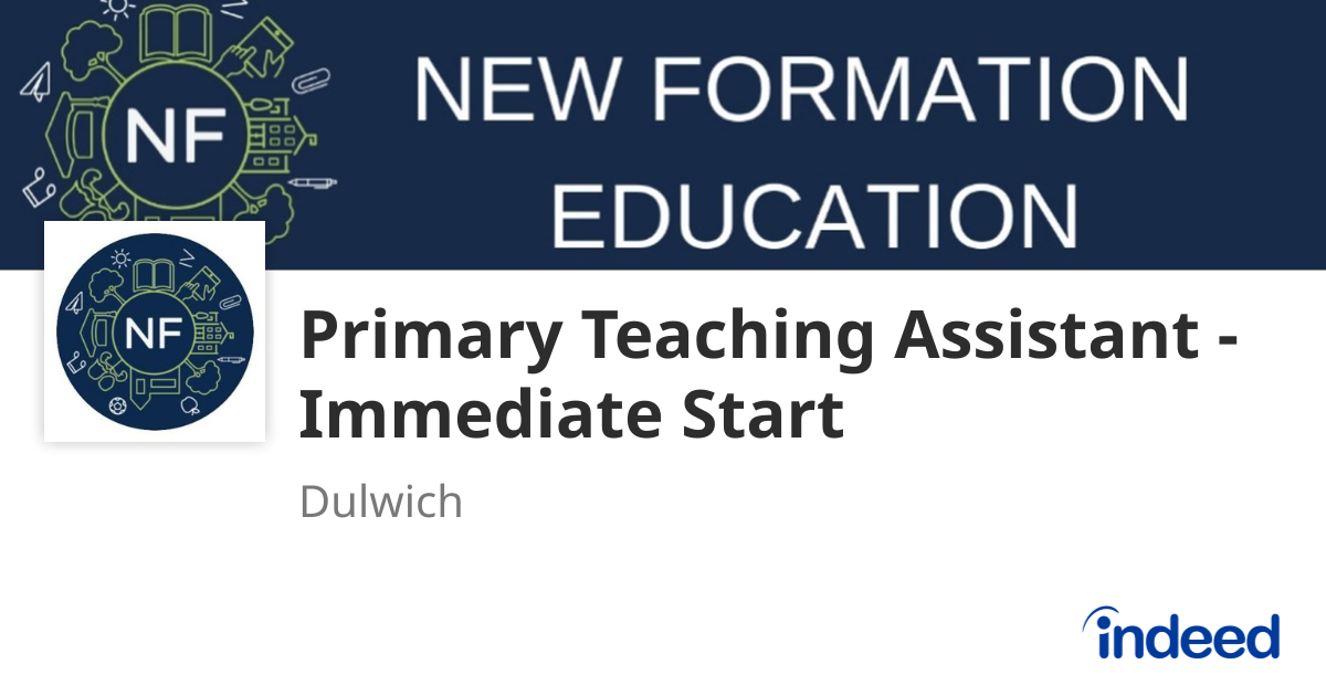 Primary Teaching Assistant - Immediate Start - Dulwich SE21 - Indeed.com