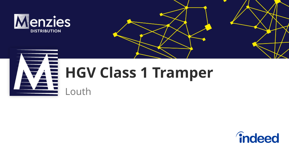 HGV Class 1 Tramper - Louth - Indeed.com