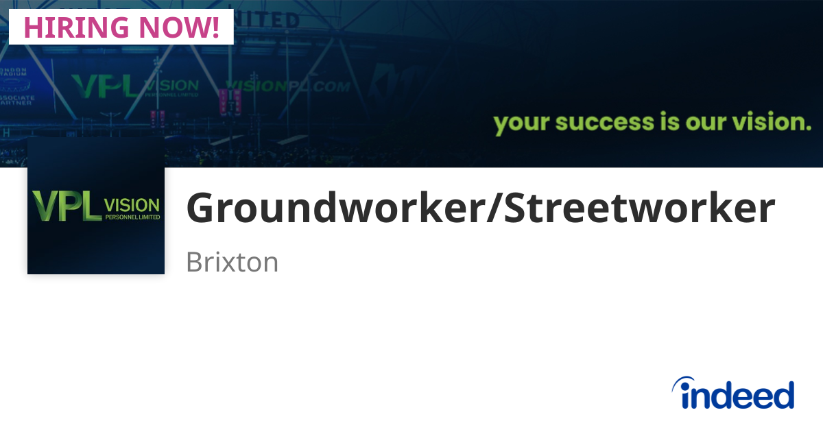 Groundworker/Streetworker - Brixton SW2 - Indeed.com