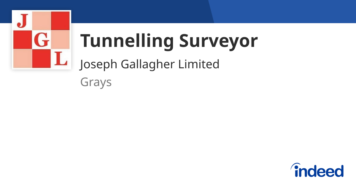 Tunnelling Surveyor - Grays RM16 3BX - Indeed.com