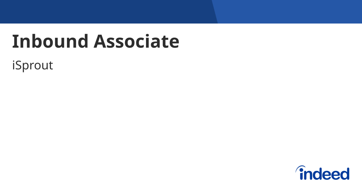 Inbound Associate - Hyderabad, Telangana - Indeed.com