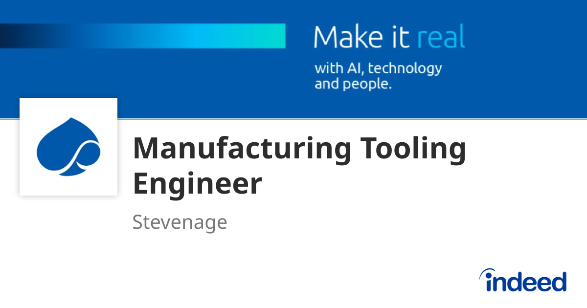 Manufacturing Tooling Engineer - Stevenage - Indeed.com