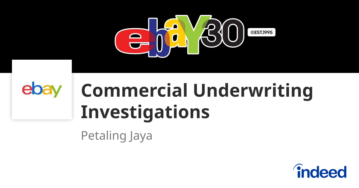 Commercial Underwriting Investigations - Petaling Jaya - Indeed.com