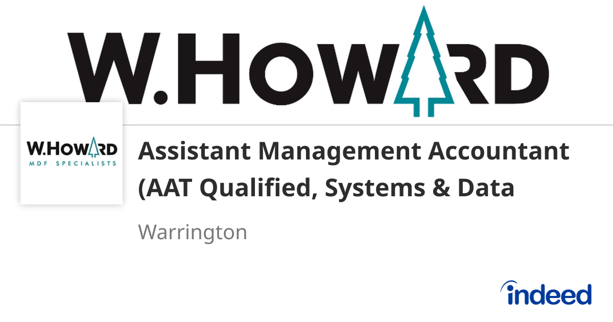 Assistant Management Accountant (AAT Qualified, Systems & Data Focus ...
