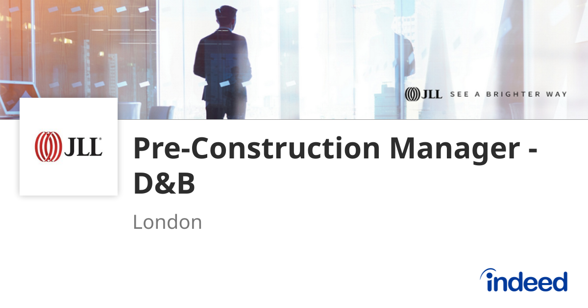Pre-Construction Manager - London W1B 5NH - Indeed.com