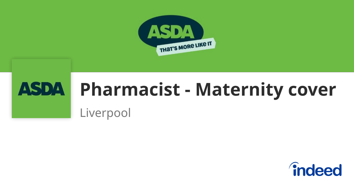 Pharmacist - Maternity cover - Liverpool - Indeed.com
