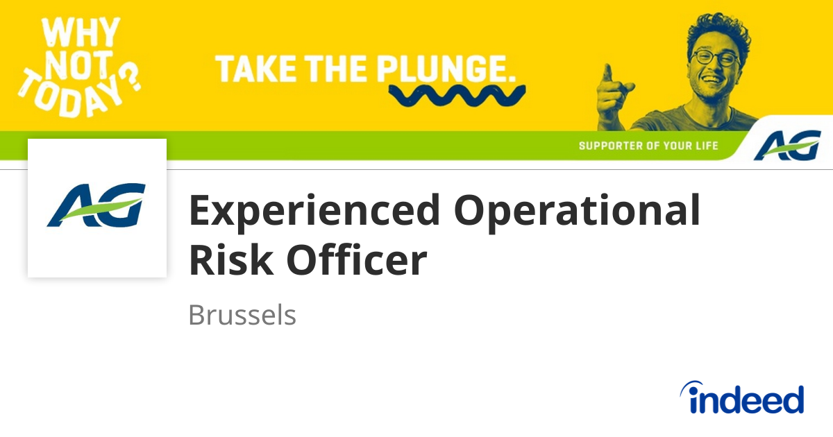 Experienced Operational Risk Officer - 1000 Brussel - Indeed.com