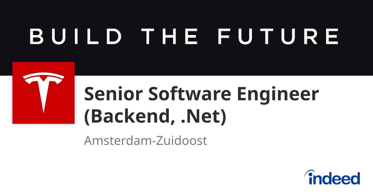 Senior Software Engineer (Backend, .Net) - 1101 Amsterdam-Zuidoost - Indeed.com