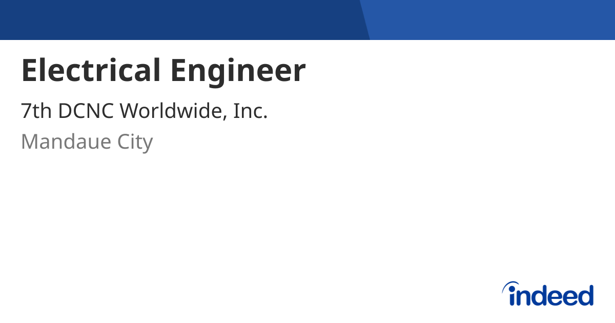 Electrical Engineer - Mandaue City - Indeed.com