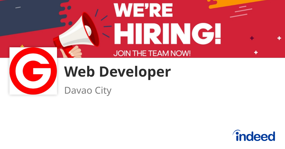 Web Developer - Davao City - Indeed.com