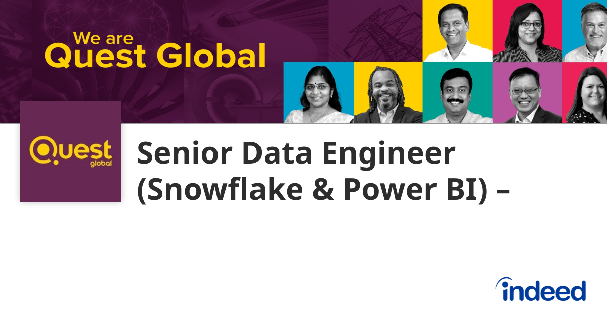 Senior Data Engineer (Snowflake & Power BI) – AWS - Bengaluru, Karnataka - Indeed.com