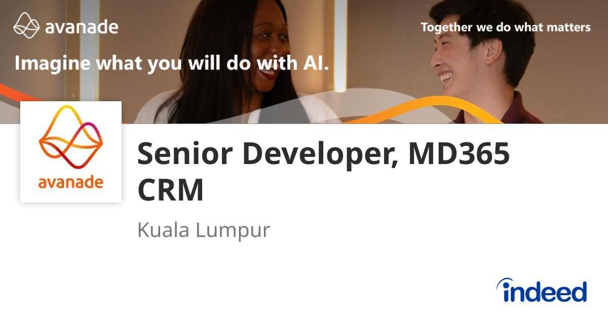 Senior Developer, MD365 CRM - Kuala Lumpur - Indeed.com