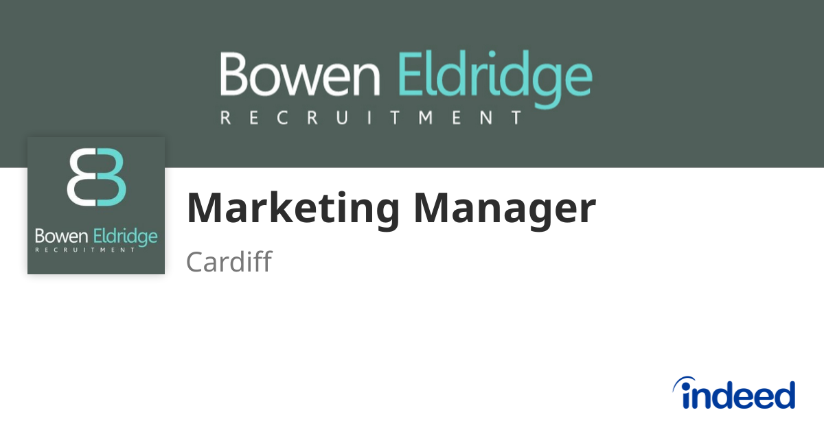 Marketing Manager - Cardiff CF11 8TT - Indeed.com