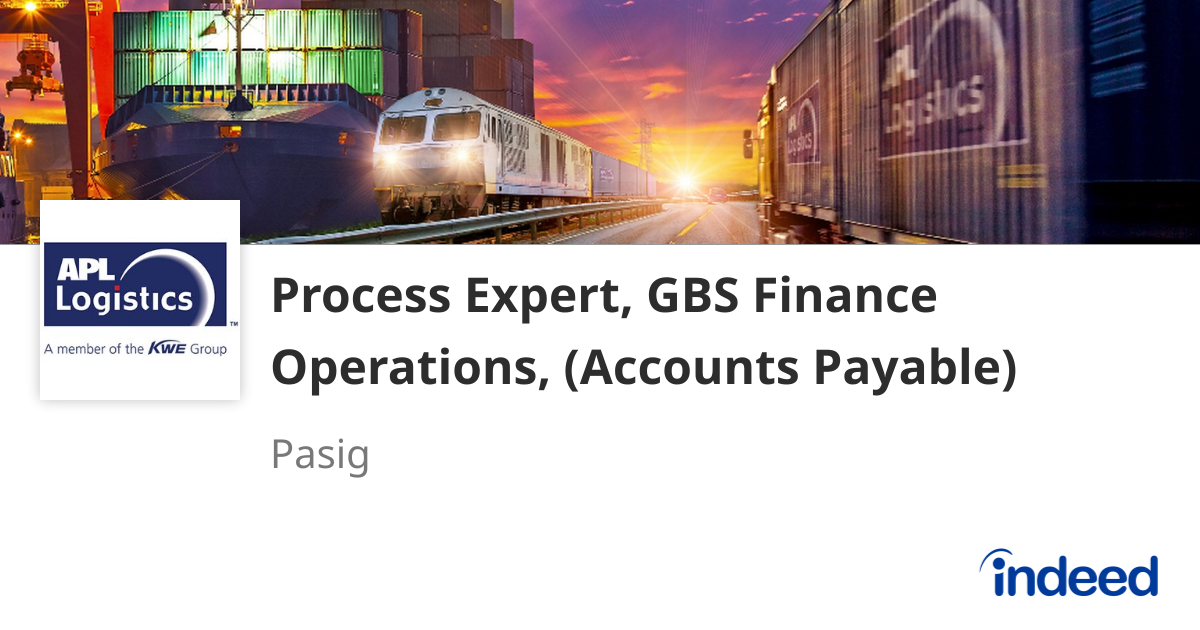 Process Expert, GBS Finance Operations, (Accounts Payable) - Pasig ...
