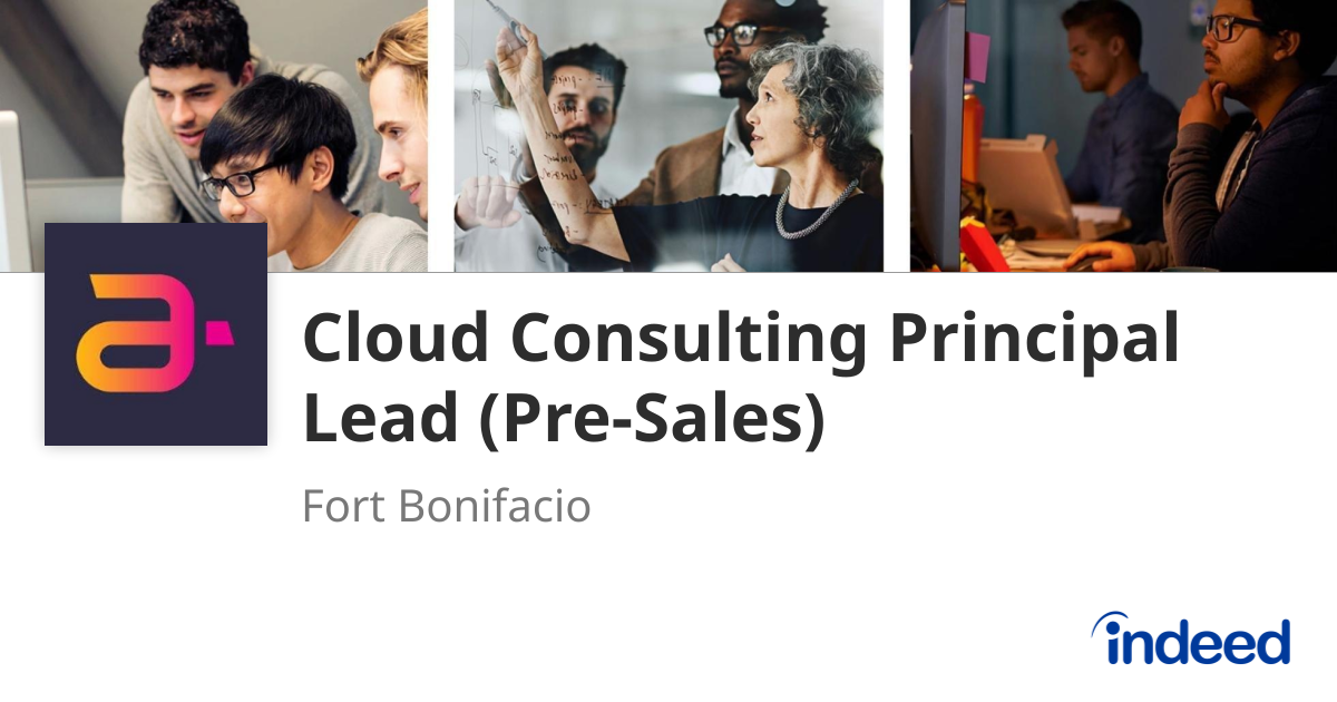 Consulting Principal Lead (Pre-Sales) - Manila - Indeed.com