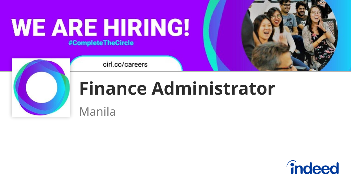 Finance Administrator - Manila - Indeed.com
