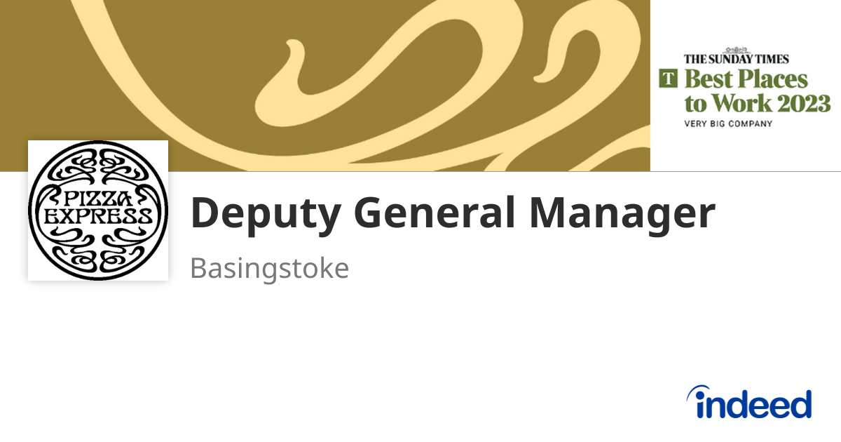 Deputy General Manager - Basingstoke RG22 6HL - Indeed.com