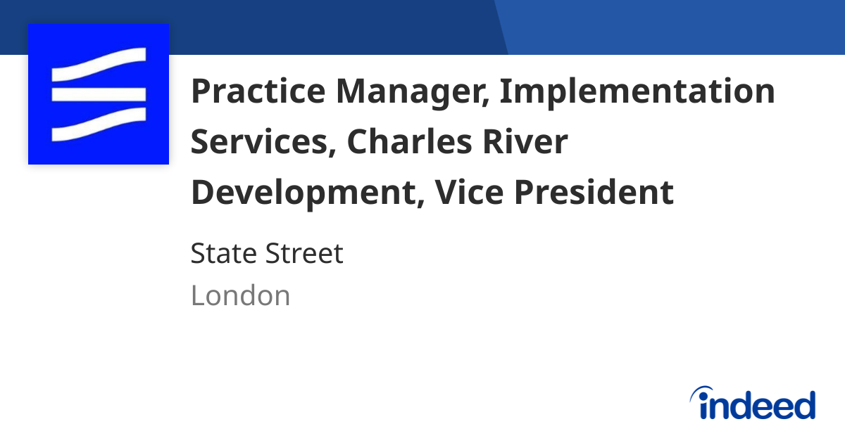 Practice Manager, Implementation Services, Charles River Development ...