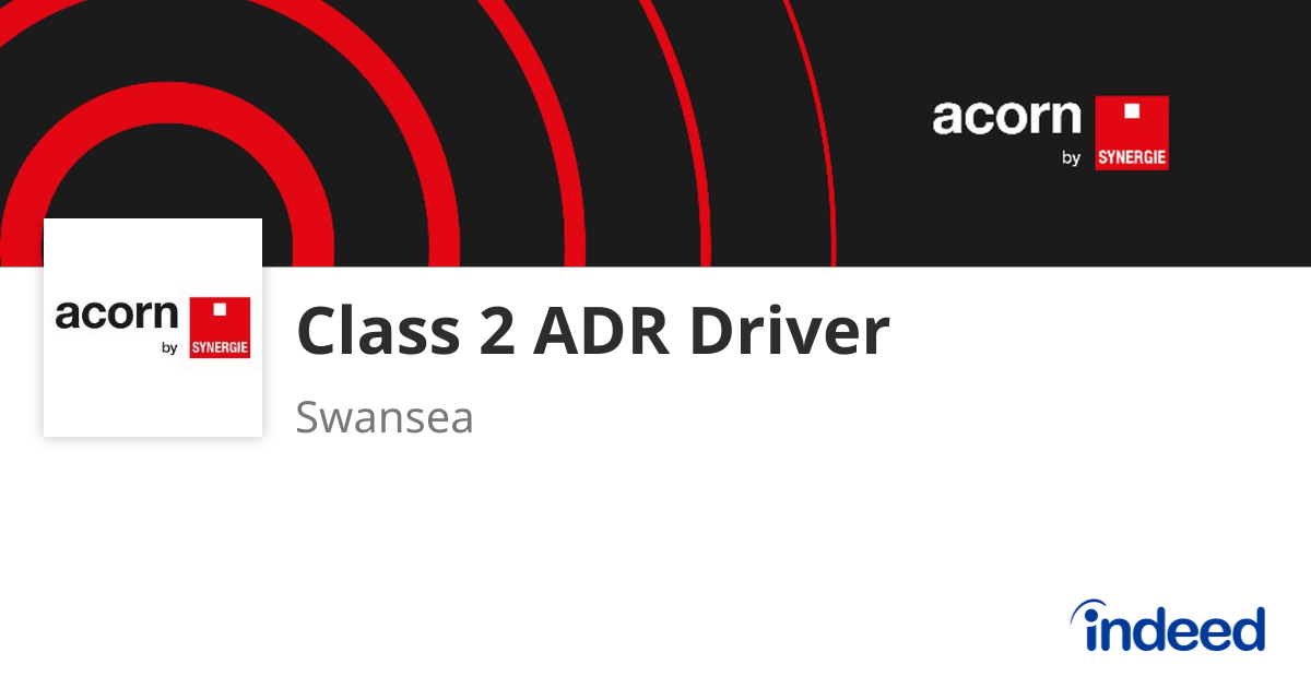 Class 2 ADR Driver - Swansea SA5 4ED - Indeed.com