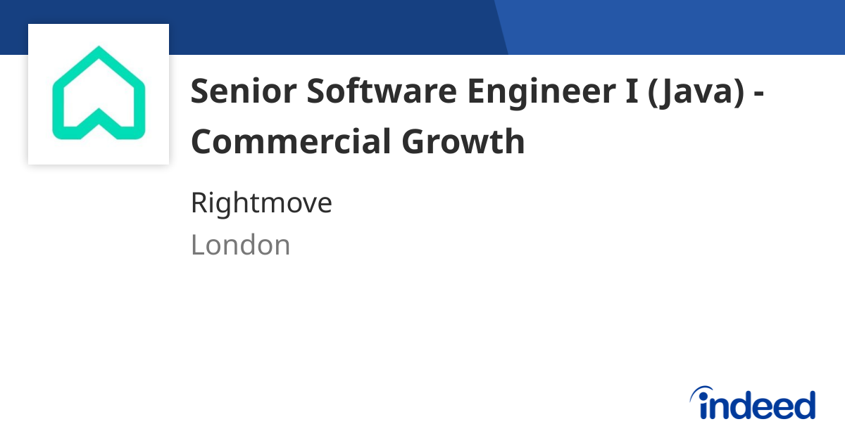 Senior Software Engineer I (Java) - London W1D - Indeed.com