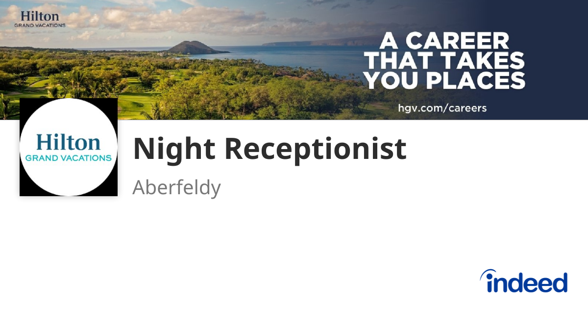 Night Receptionist - Aberfeldy PH15 2HH - Indeed.com