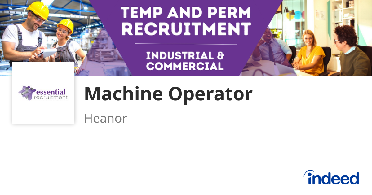 Machine Operator - Heanor - Indeed.com