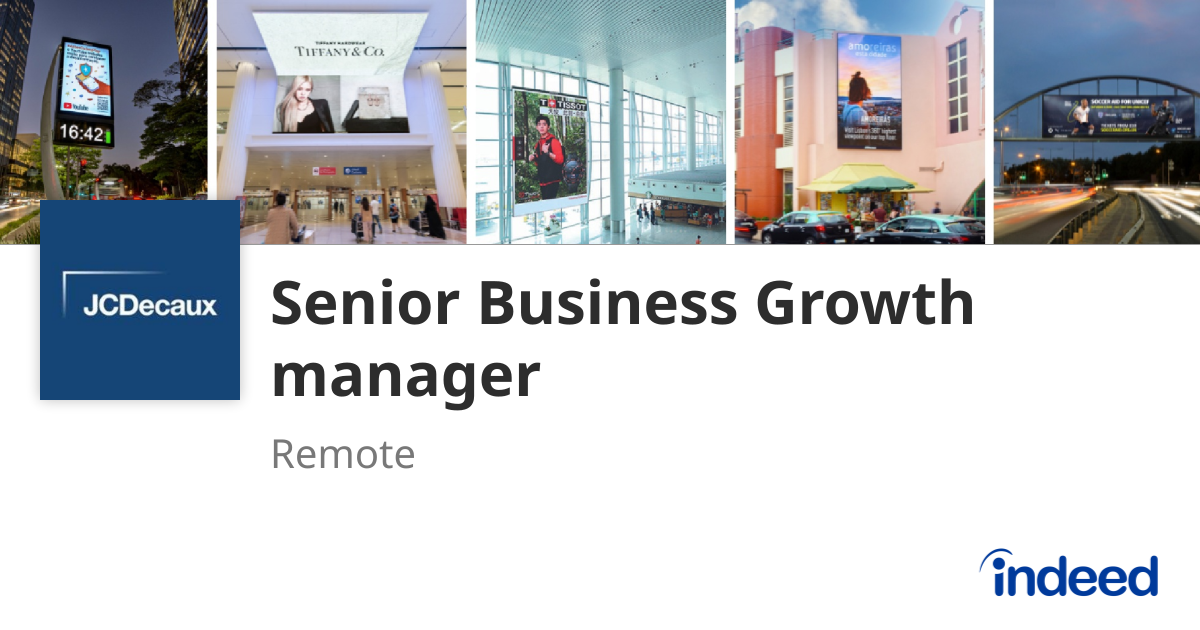 Senior Business Growth manager - Remote - Indeed.com