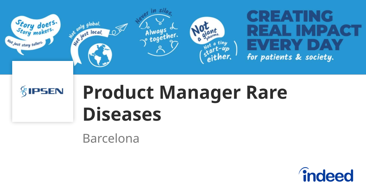 Product Manager Rare Diseases - 08038 Barcelona, Barcelona provincia ...