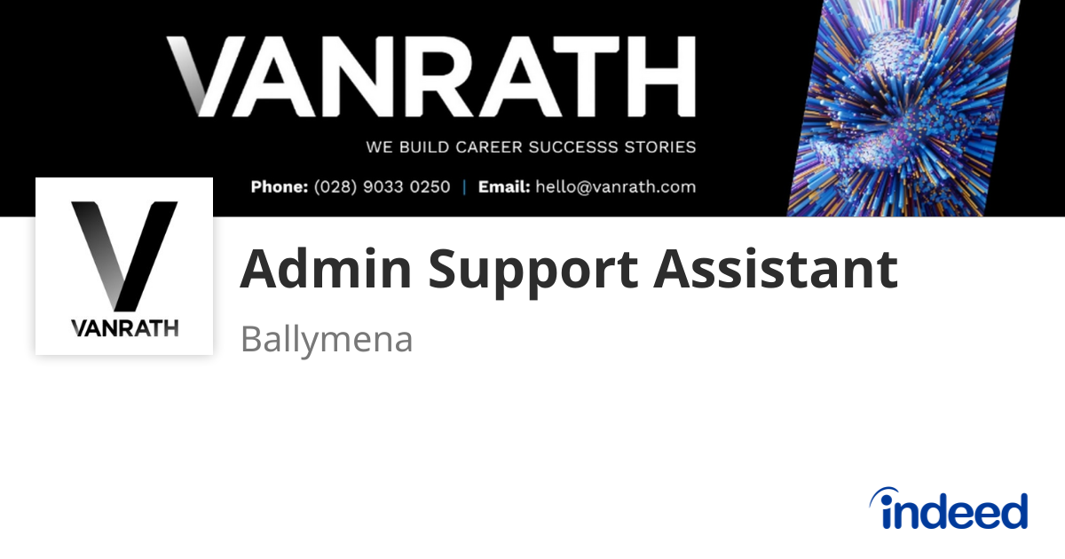 Admin Support Assistant - Ballymena - Indeed.com