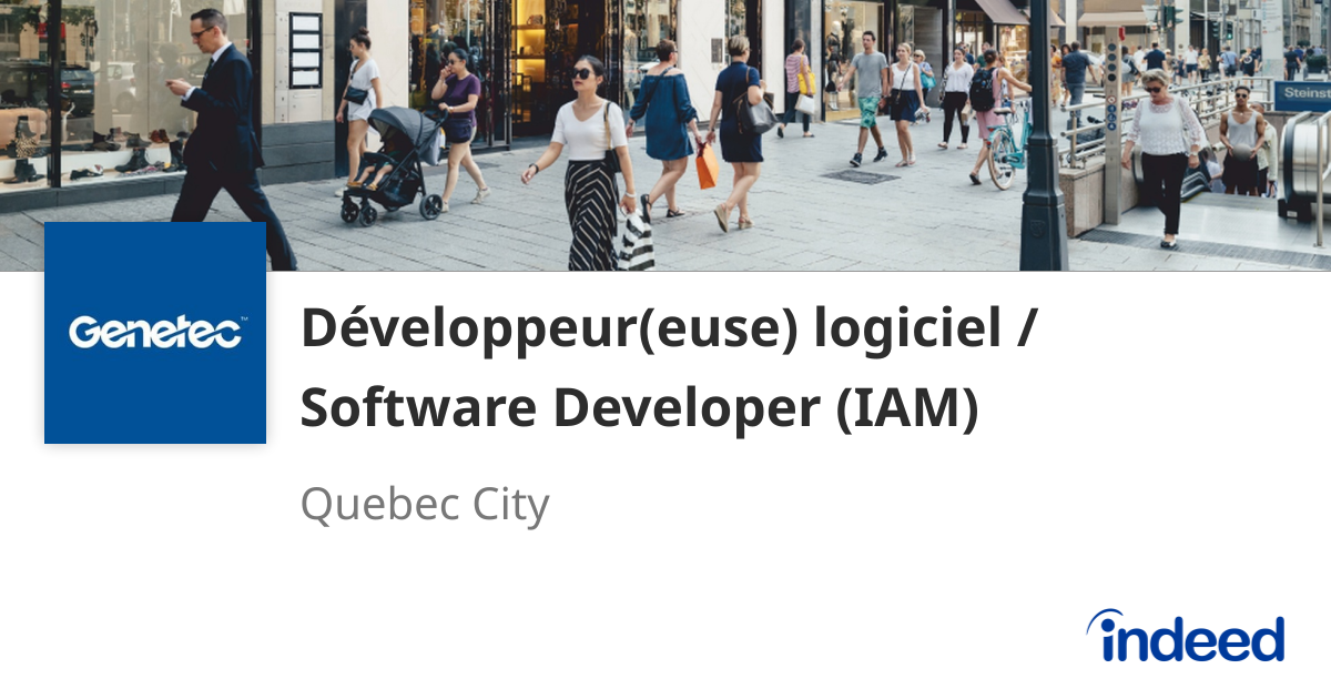 Développeur(euse) logiciel / Software Developer (IAM) - Ville de Québec, QC - Indeed.com