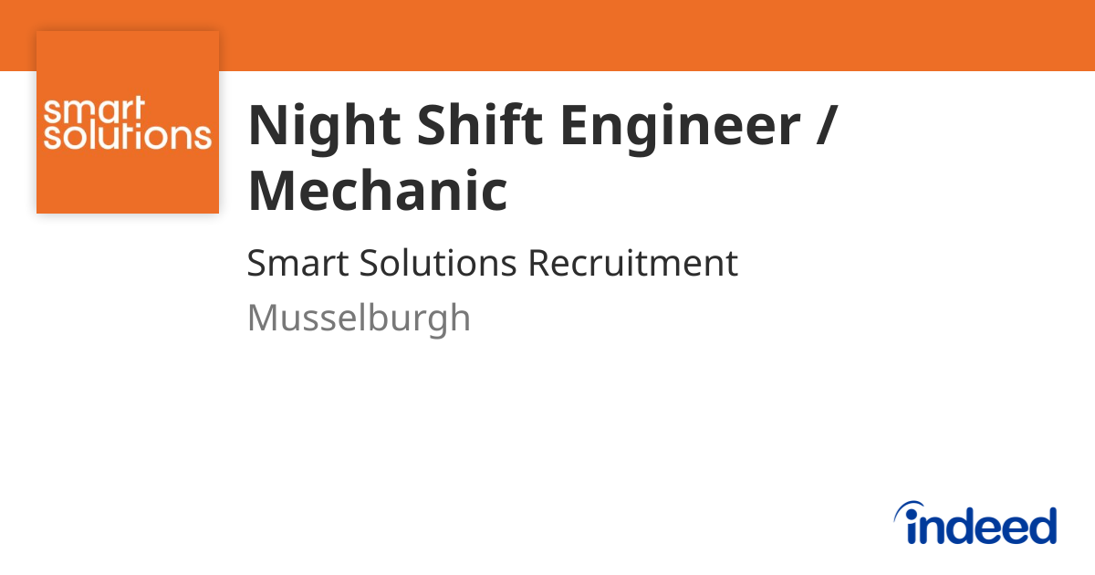 Night Shift Engineer / Mechanic - Musselburgh EH21 8PZ - Indeed.com