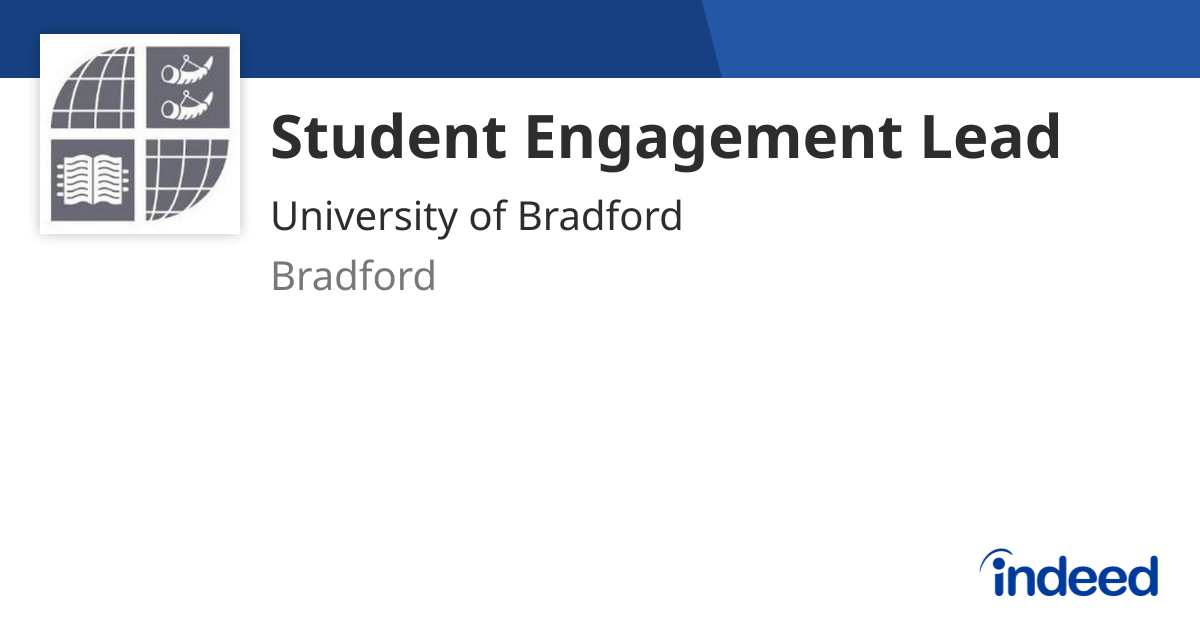 Student Engagement Lead - Bradford - Indeed.com