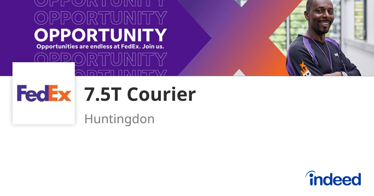 7.5T Courier - Huntingdon PE29 - Indeed.com