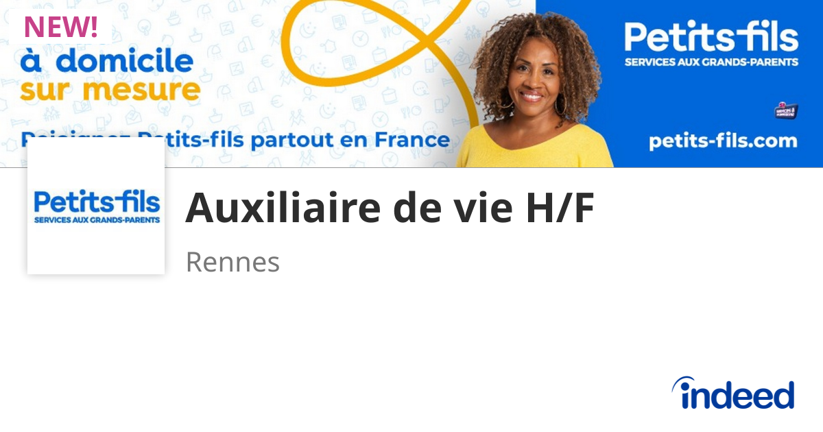 Auxiliaire de vie H/F - 35000 Rennes - Indeed.com