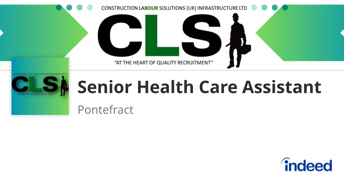 Senior Health Care Assistant - Pontefract WF8 - Indeed.com