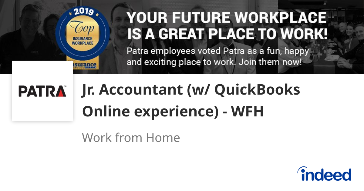 Jr. Accountant (w/ QuickBooks Online experience) - WFH - Work from Home ...