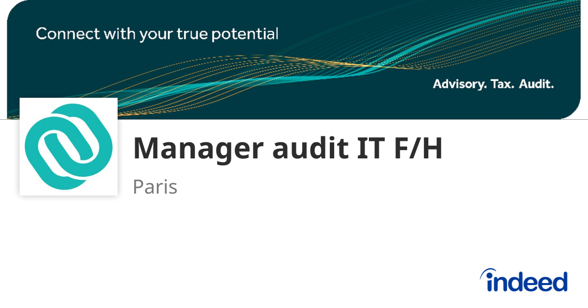 Manager audit IT F/H - 75017 Paris - Indeed.com