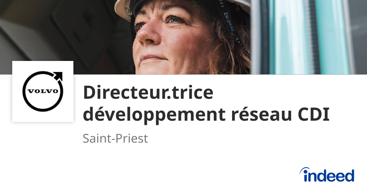 Directeur.trice développement réseau CDI H/F - 69800 Saint-Priest ...